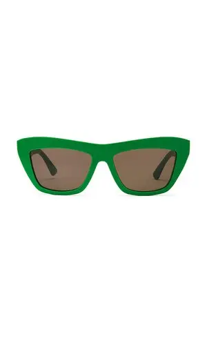 Bottega Veneta Classic Ribbon Sunglasses - Green
