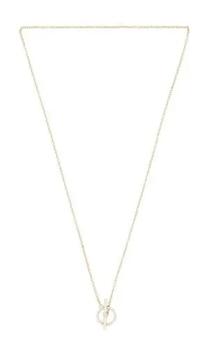 STONE AND STRAND Diamond Toggle Link Necklace