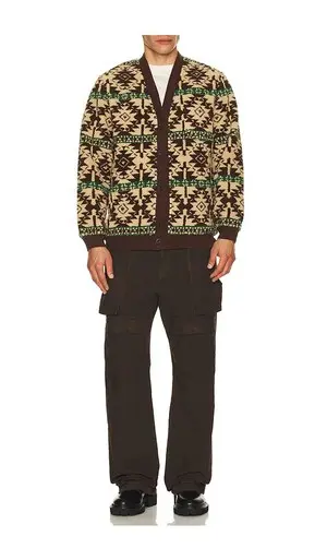 BEAMS Boa Jacquard Cardigan