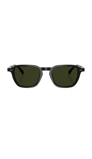 Oliver Spencer Square Sunglasses - Black