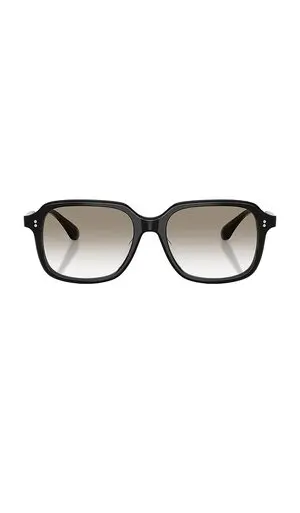 Oliver Spencer Square Sunglasses - Black