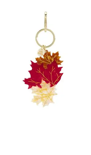 SOLAR ECLIPSE Hand-painted Maple Leaves Bag Charm And Keychain