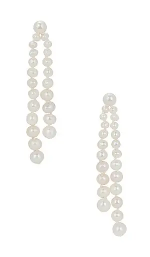 Éliou Gianna Pearl Drop Earrings - White