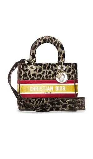 FWRD RENEW Dior Leopard Lady D-lite Handbag