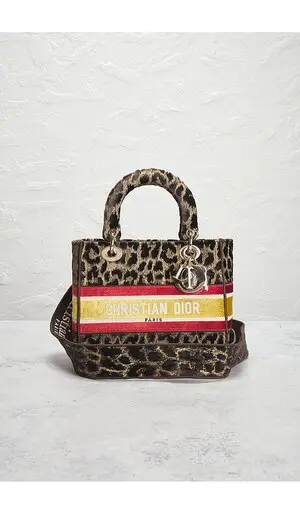 FWRD RENEW Dior Leopard Lady D-lite Handbag