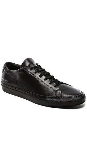 COMMON PROJECTS Original Leather Achilles Low Sneakers - Black