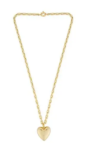 Timeless Pearly Heart Necklace - Gold