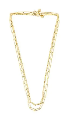 ROXANNE ASSOULIN The Chain Reaction Short Duo Necklace - Gold