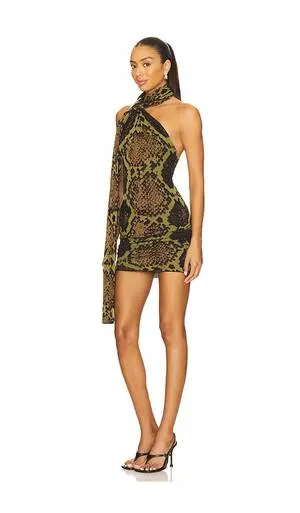 Attico Python Mini Dress - Multicolor