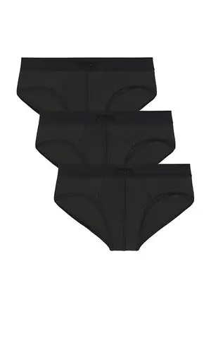 SKIMS Cotton Brief 3-pack In Black - Onyx