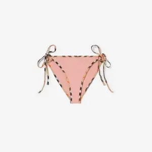 Burberry Check Trim Bikini Briefs - Begonia Pink