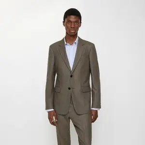 Burberry Sharkskin Wool Tailored Jacket