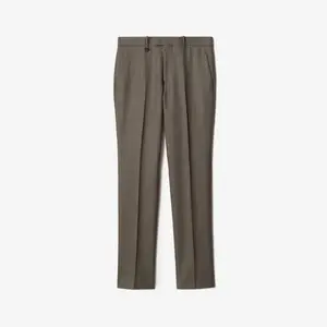 Burberry Sharkskin Wool Tailored Trousers