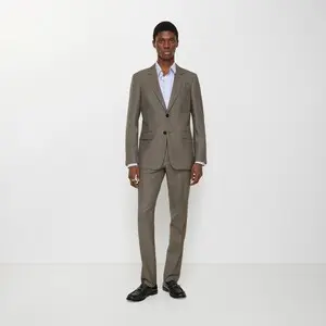 Burberry Sharkskin Wool Tailored Trousers