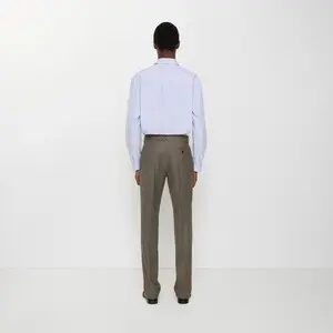 Burberry Sharkskin Wool Tailored Trousers