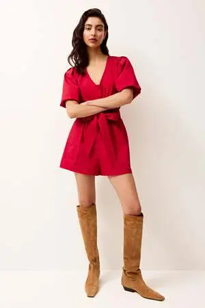 MARIE OLIVER Devin Romper - Currant