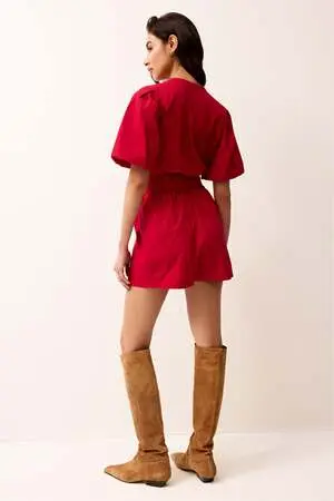 MARIE OLIVER Devin Romper - Currant