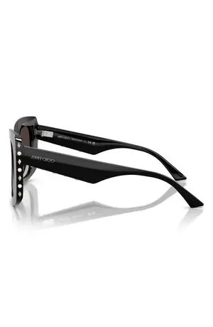 JIMMY CHOO 54mm Butterfly Sunglasses - Black/gradient Grey