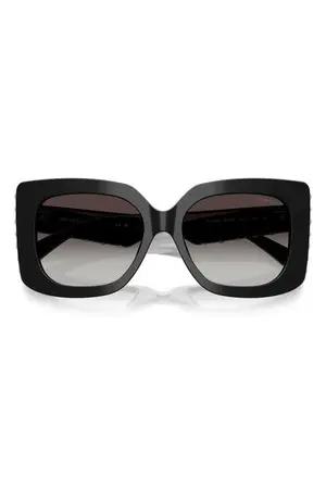 JIMMY CHOO 54mm Butterfly Sunglasses - Black/gradient Grey
