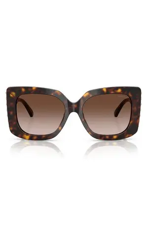 JIMMY CHOO 54mm Butterfly Sunglasses - Havana/gradient Brown