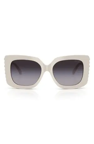 JIMMY CHOO 54mm Butterfly Sunglasses - Milk/gradient Grey