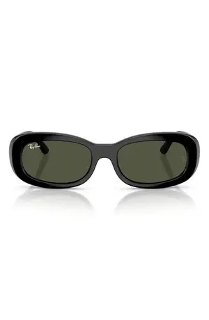 Ray-ban 56mm Oval Sunglasses - Black