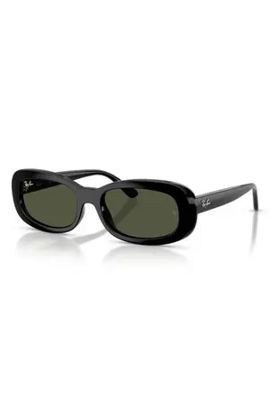 Ray-ban 56mm Oval Sunglasses - Black