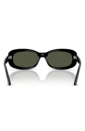 Ray-ban 56mm Oval Sunglasses - Black