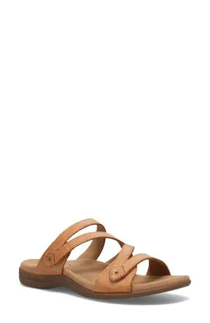 TAOS Double U Slide Sandal - Caramel