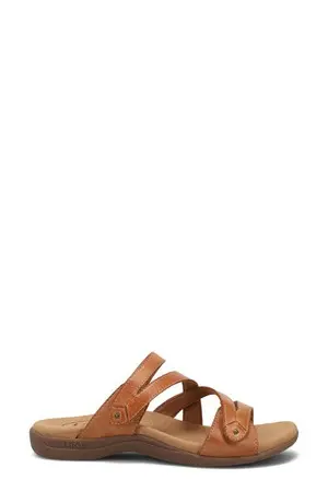 TAOS Double U Slide Sandal - Caramel