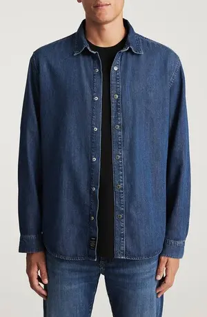 MAVI Roy Denim Snap-up Shirt