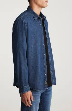 MAVI Roy Denim Snap-up Shirt