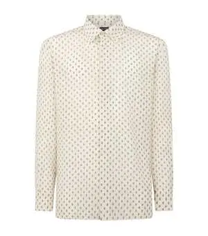 TOM FORD Silk Micro-pattern Shirt