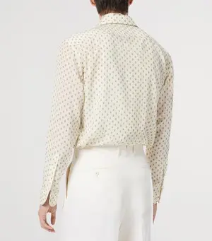 TOM FORD Silk Micro-pattern Shirt