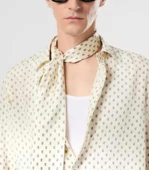 TOM FORD Silk Micro-pattern Shirt