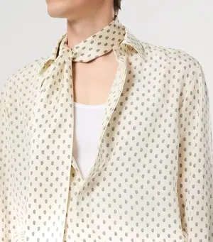 TOM FORD Silk Micro-pattern Shirt