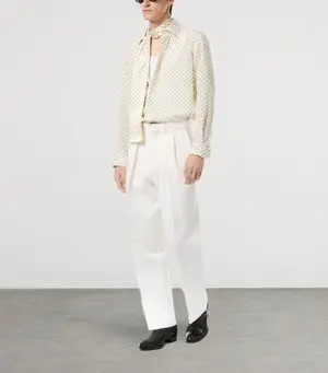 TOM FORD Silk Micro-pattern Shirt