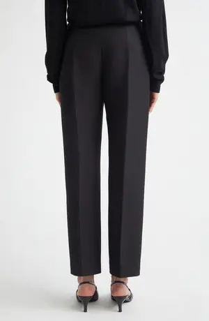 TOTEME Slim Wool & Silk Evening Trousers