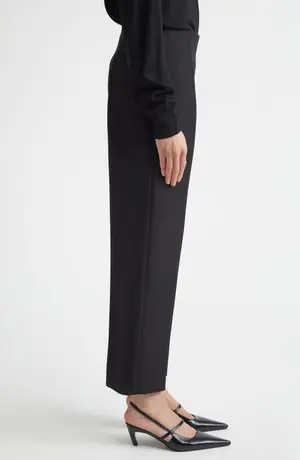TOTEME Slim Wool & Silk Evening Trousers