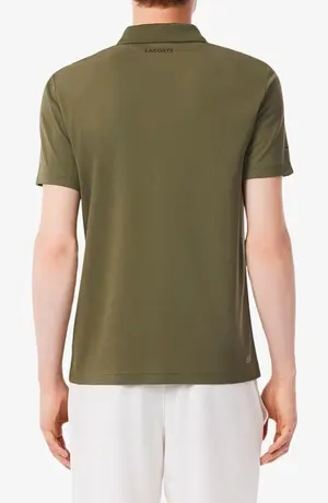 Lacoste Half Zip Polo - Olive