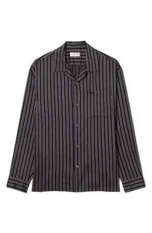 Lacoste Stripe Relaxed Fit Button-up Shirt