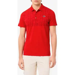 Lacoste Novak Djokovic Regular Fit Polo - Red