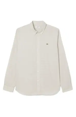 Lacoste Stripe Cotton Button-down Shirt