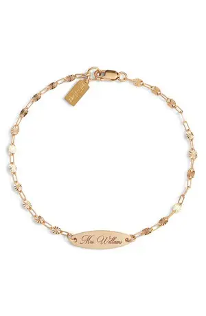 SET & STONES Personalized Mrs. Bracelet - Gold