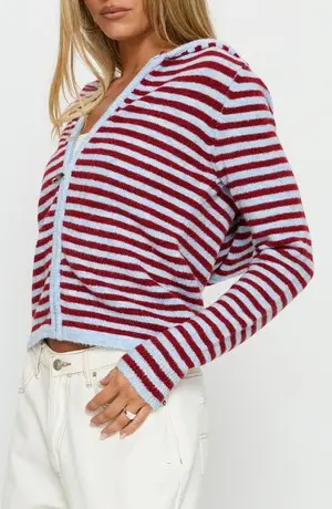 Princess Polly Striped Hooded Jacket
