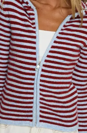 Princess Polly Striped Hooded Jacket