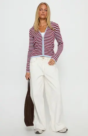 Princess Polly Striped Hooded Jacket