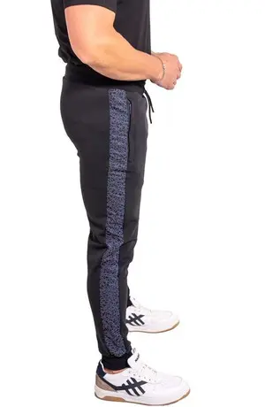 MACEOO Ascension Side Stripe Cotton Blend Joggers