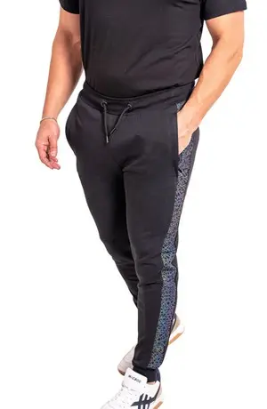 MACEOO Ascension Side Stripe Cotton Blend Joggers