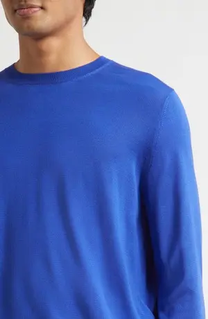 TOM FORD Fluid Silk Crewneck Sweater - Royal Blue